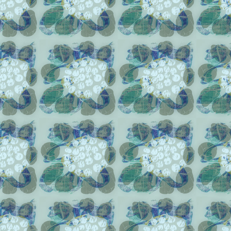 White & Blue Spring Flowers pattern · Nicholas Thompson