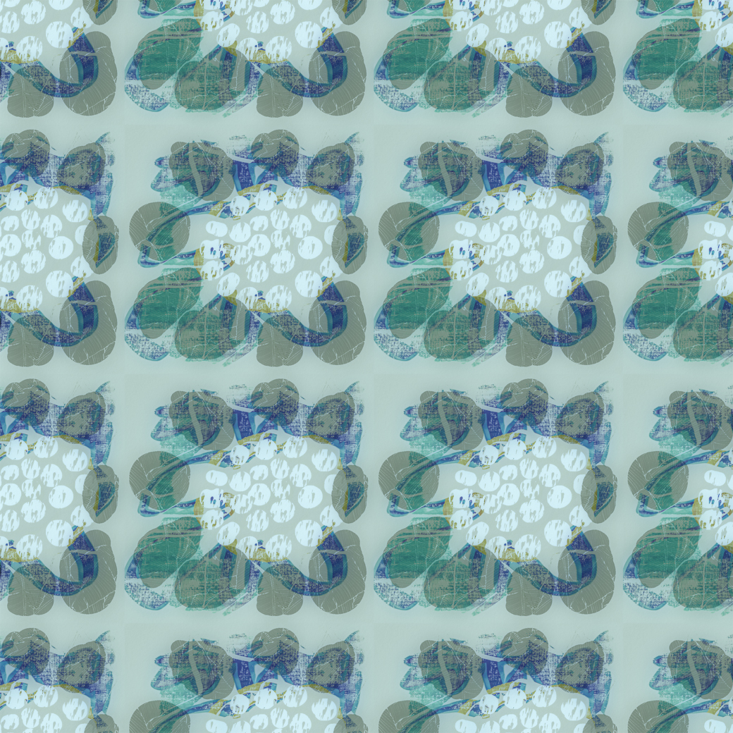 White & Blue Spring Flowers pattern · Nicholas Thompson
